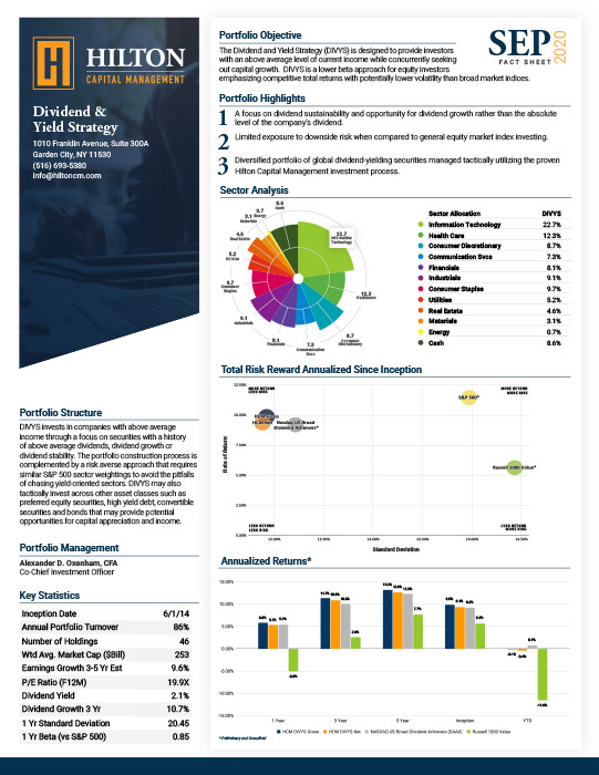 Decks & Factsheets| Hilton Capital Management