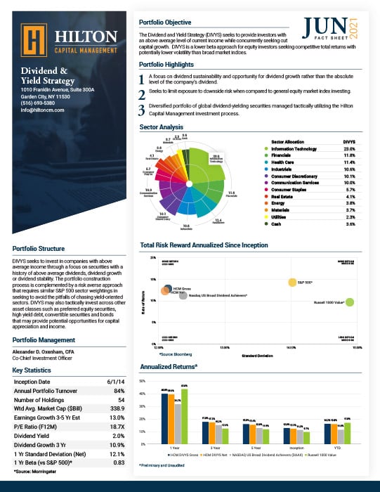 Decks & Factsheets| Hilton Capital Management